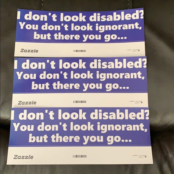 Other | Bumper Sticker Dont Look Disabled Dont Look Ignorant | Poshmark